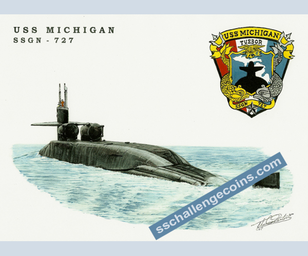 Submarine Art: USS Michigan SSGN-727