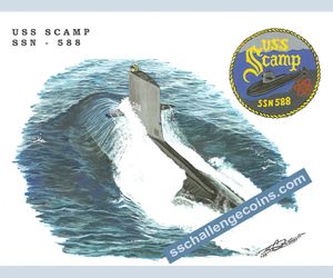 Submarine Art: USS Scamp SSN-588