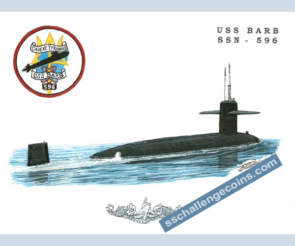 Submarine Art: USS Barb SSN 596