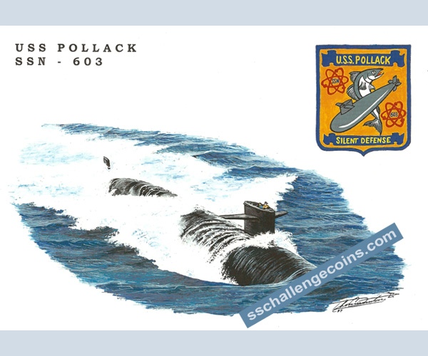 Submarine Art: USS Pollack SSN-603