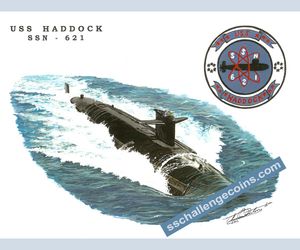 Submarine Art: USS Haddock SSN-621