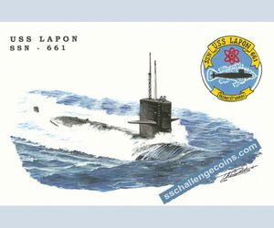 Submarine Art: USS Lapon SSN 661