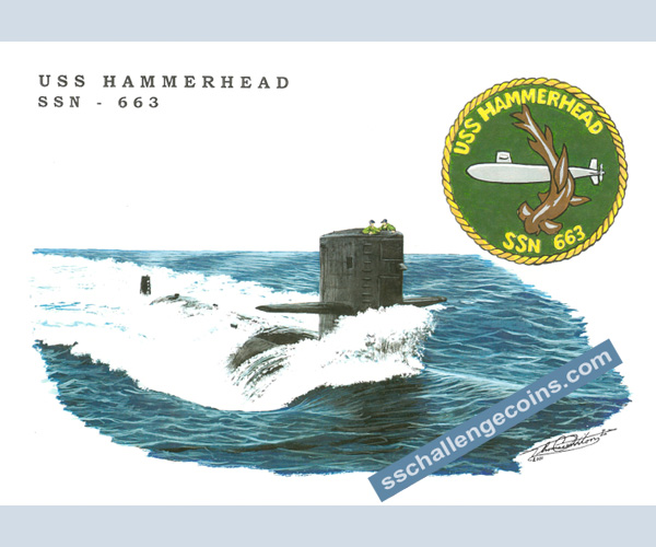 Submarine Art: USS Hammerhead SSN-663