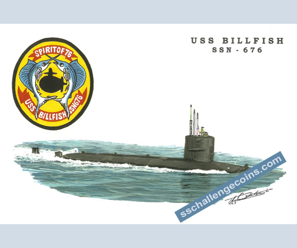 Submarine Art: USS Billfish SSN 676
