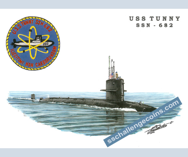 Submarine Art: USS Tunny SSN 682