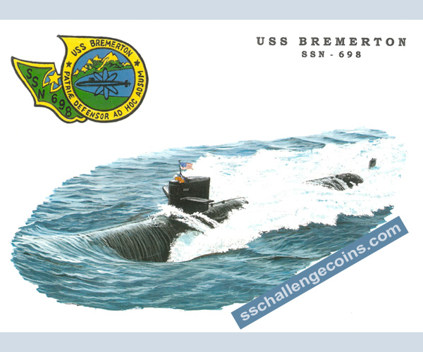 Submarine Art: USS Bremerton SSN 698