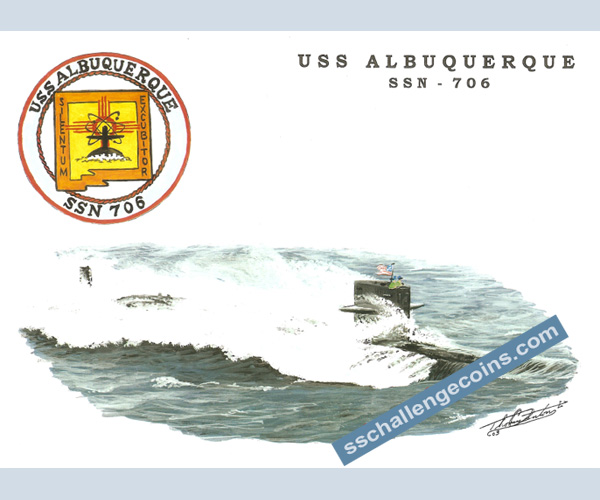 Submarine Art: USS Albuquerque SSN 706