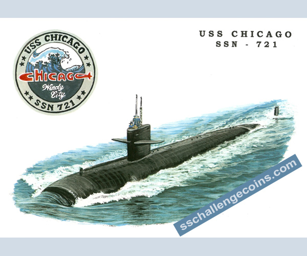 Submarine Art; USS Chicago SSN-721