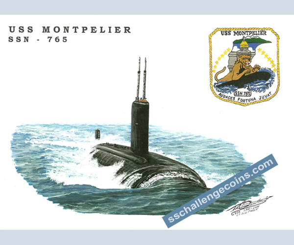 Submarine Art: USS Montpelier SSN 765