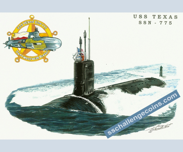 Submarine Art: USS Texas SSN 775