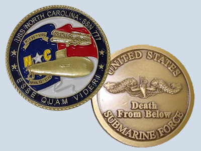USS North Carolina Challenge Coin