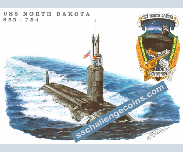 Submarine Art: USS North Dakota SSN 784