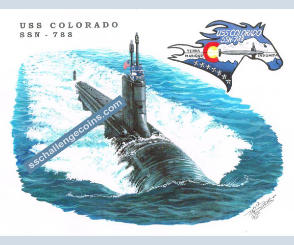 Submarine Art: USS Colorado SSN 788