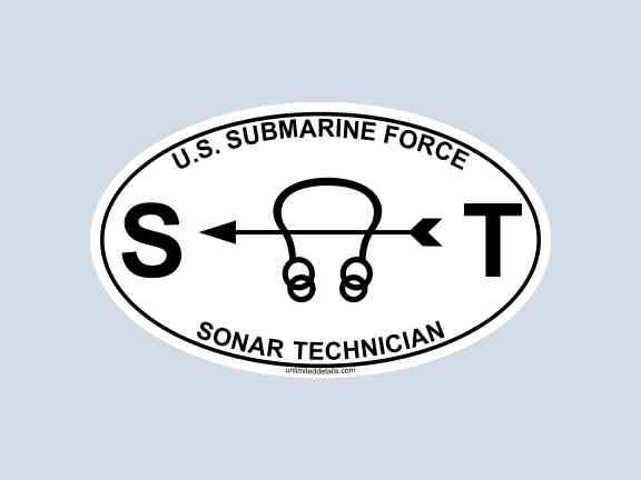 ST - Sonar Technician Euro Decal