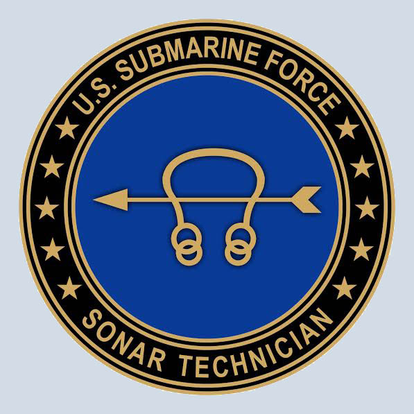 Submarine Rating Decal: Sonar Technician (ST)