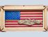 Layered Wood Flag: Submarine Insignia “Dolphins”