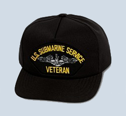 Ball Cap: US Submarine Service Veteran with Dolphins Insignia