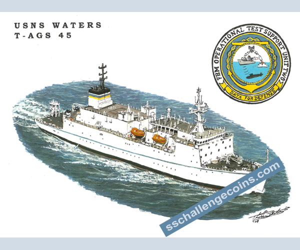 Submarine Art: USNS Waters T-AGS-45