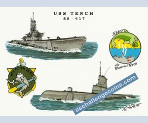 Submarine Art: USS Tench SS 417