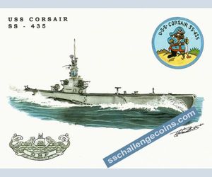 Submarine Art: USS Corsair SS 435