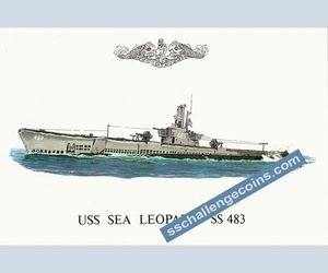 Submarine Art: USS Sea Leopard SS 483