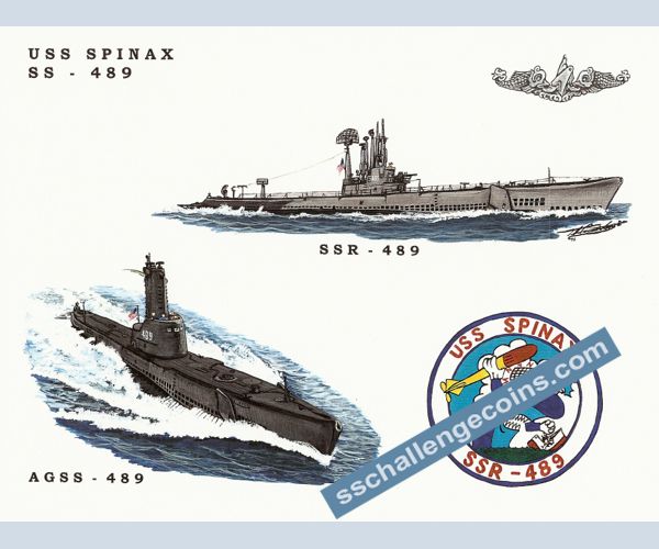Submarine Art: USS Spinax SS 489