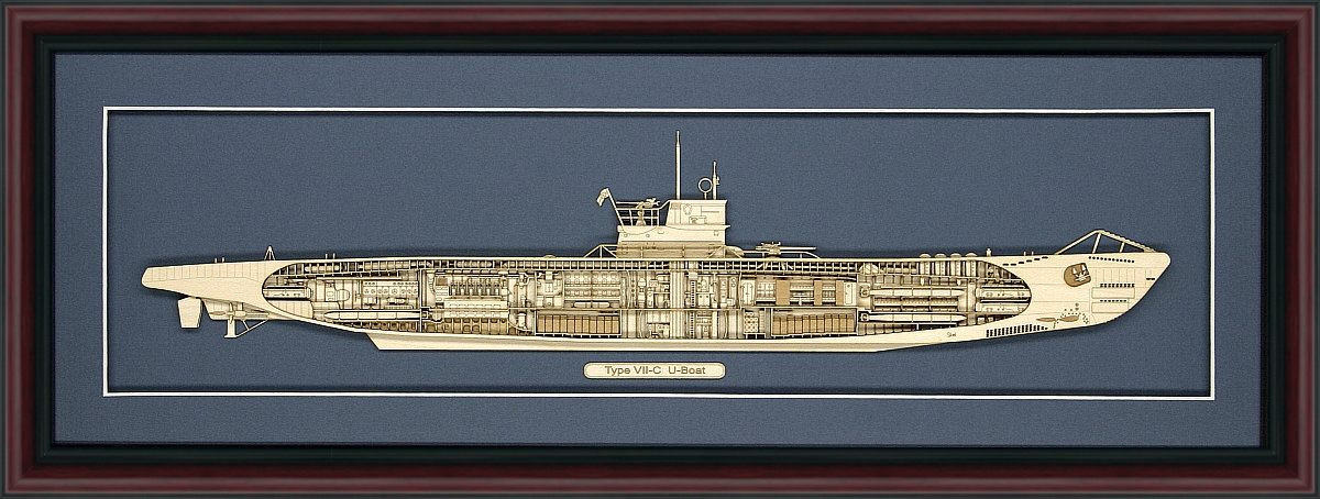 Type VII-C U-Boat Submarine Cutaway
