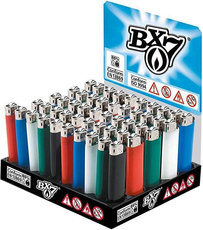 Bic BX7 Lighter 50/tray (slim) - Bic Lighters