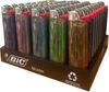 Bic Metallic Pattern Lighter 50/tray - Bic Lighters