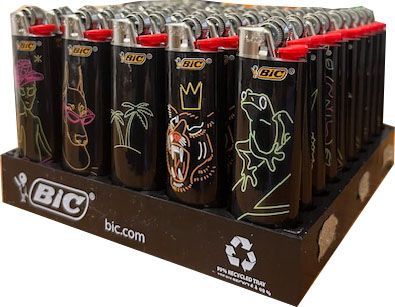 Bic Neon Shapes Ltr - Bic Lighters