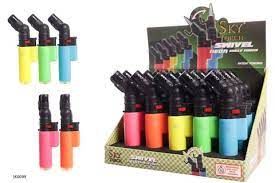 Sky Angle Neon Swivel Torch Lighter 20/bx - Refillable Lighters & Torch