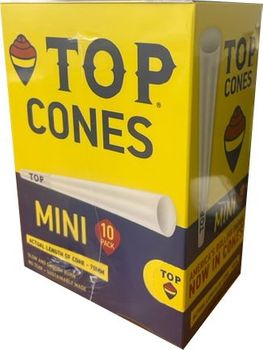 Top Mini Cones 10/pk, 24bx - Cigarette Paper