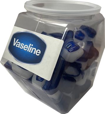 Vaseline Mini Jar 5.5g 48/ct Jar Imported-No UPC Code - Travel Neccesities