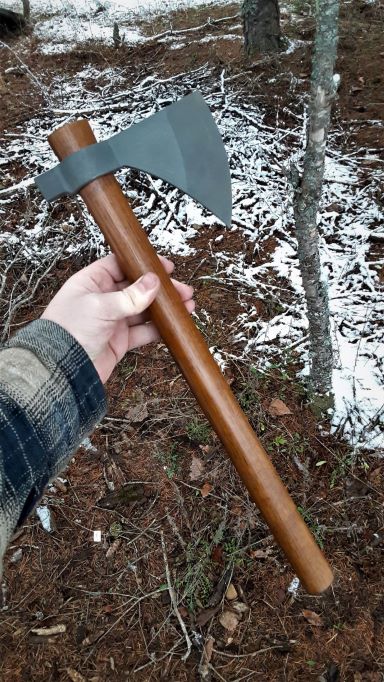Hand forged tomahawk