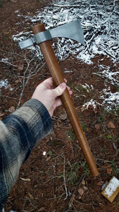 Hand forged tomahawk