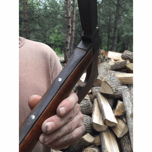 Custom, hand-forged, langet-style axe hand-made in the USA.