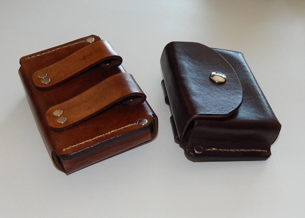 Leather belt pouch for Altoids Plus