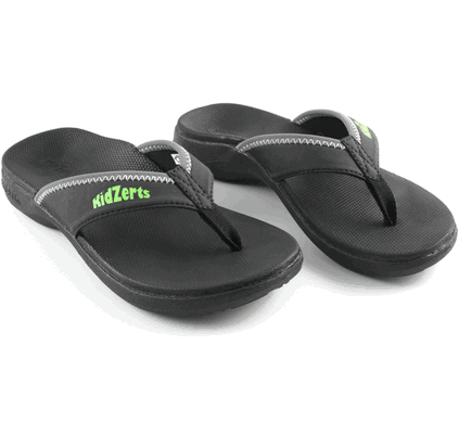 KidZerts Children's Arch Support Flip Flop Sandal, Klute