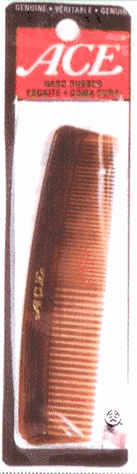 Ace Comb Pocket Comb Brown