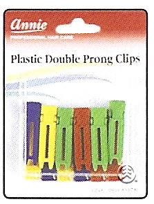 Annie Double Prong Clips Plastic 12ct.