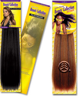 Beauti Collection Human Hair Yaky Weaving 14"