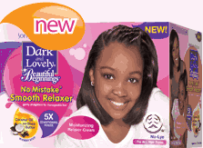 Dark & Lovely Beautiful Beginnings No Lye Smooth Relaxer Kit
