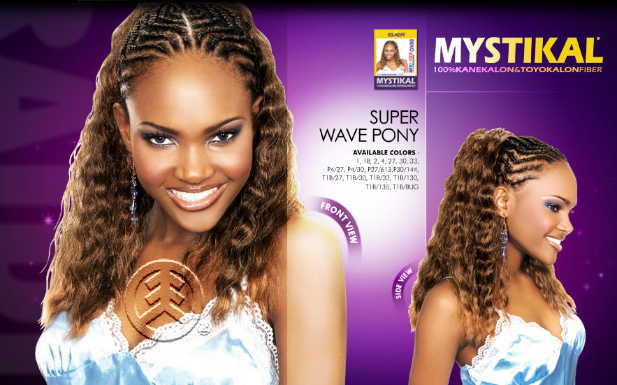 Ever Mystikal Super Wave Pony Braid