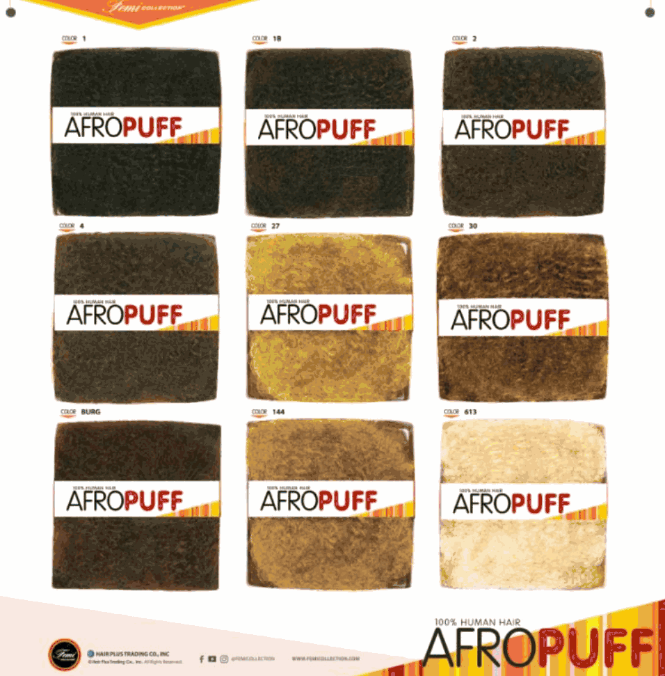 Femi 100% Human Hair Afro Puff Braid 10" (NEW!!!)