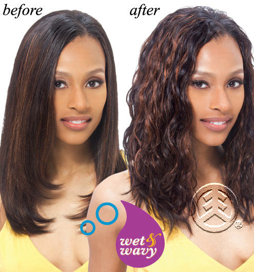 Janet Collection 100% Indian Remy Ripple Body Wet & Wavy Human Hair ...