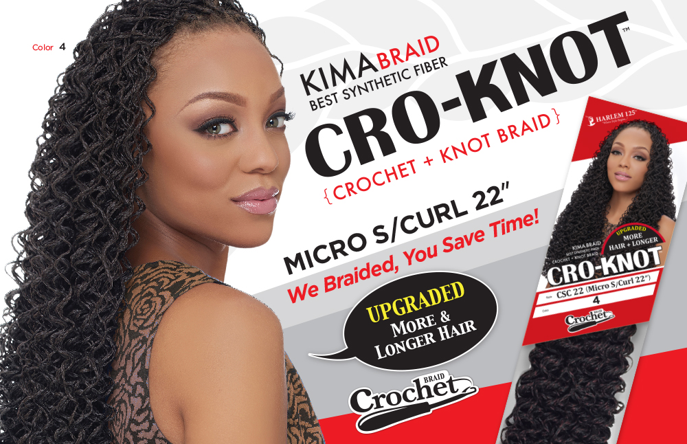 Kima Braid Cro-Knot Braid Micro S /Curl 22"