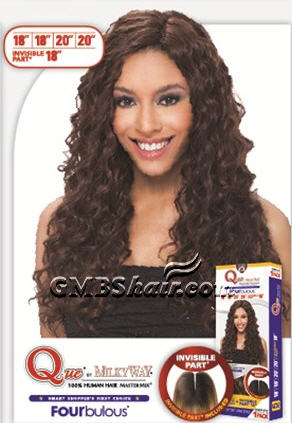 Milky Way Que Fourbulous Human Hair MasterMix Blend Invisible Part ...