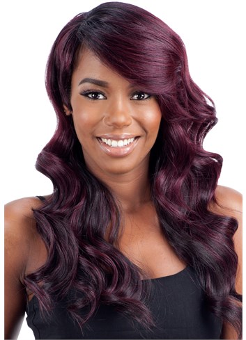 Model Model Deep Invisible 3 Way Part Lace Wig Bizzy