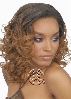 Model Model Dream Weaver 100% Human Hair Romance Curl Weave 12"