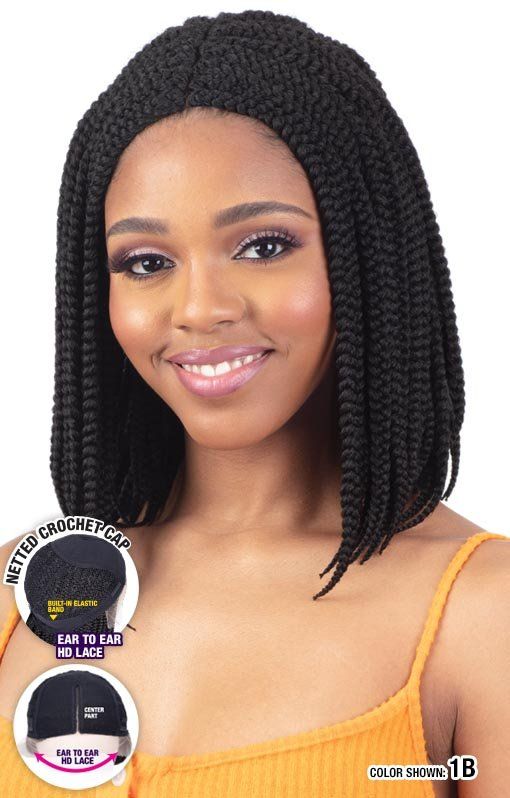 Model Model KLIO Braided Lace Wig Bob Box Braids